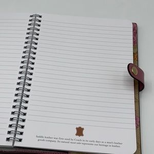 Coach | Office | Coach Prairie Rose Canvas And Leather Notebook | Poshmark